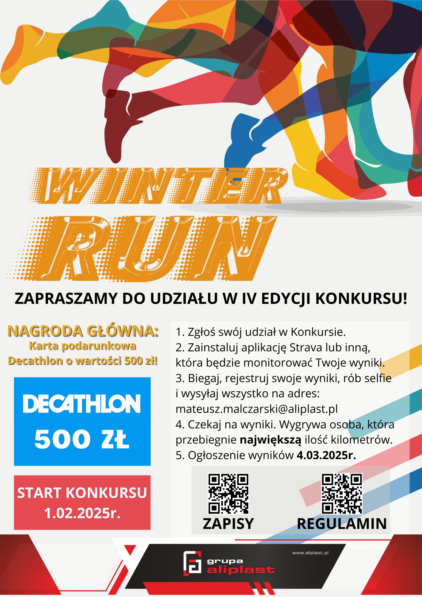 Rusza IV edycja Winter Run 2025 - Aliplast Extrusion